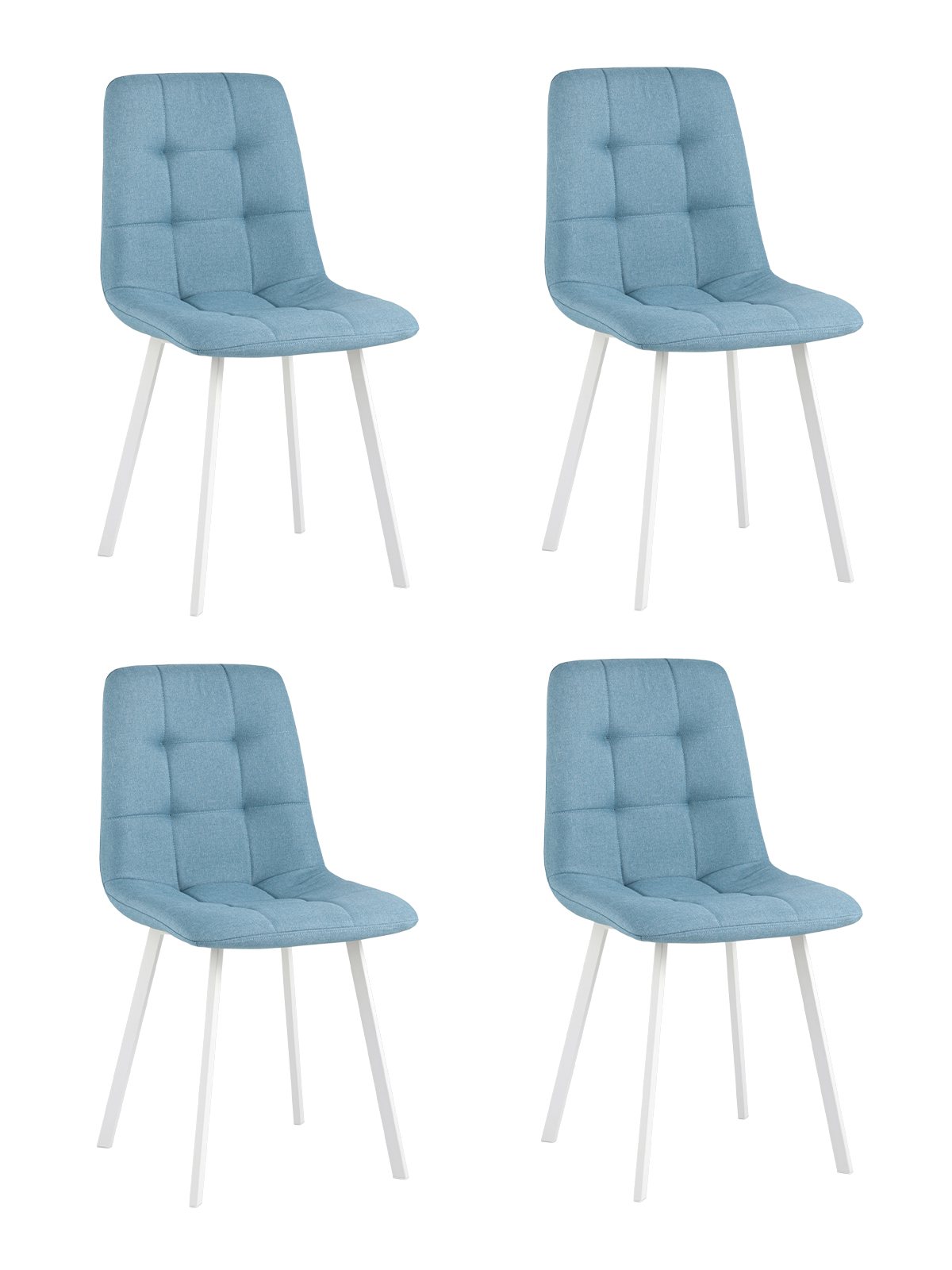 Комплект стульев 4 шт. Stool Group Chilly OS-2011 1009-8 wl BOX, голубой