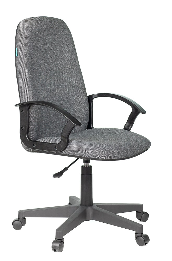 Кресло руководителя Бюрократ CH-808LT, на колесиках, ткань, серый [ch-808lt/#g]