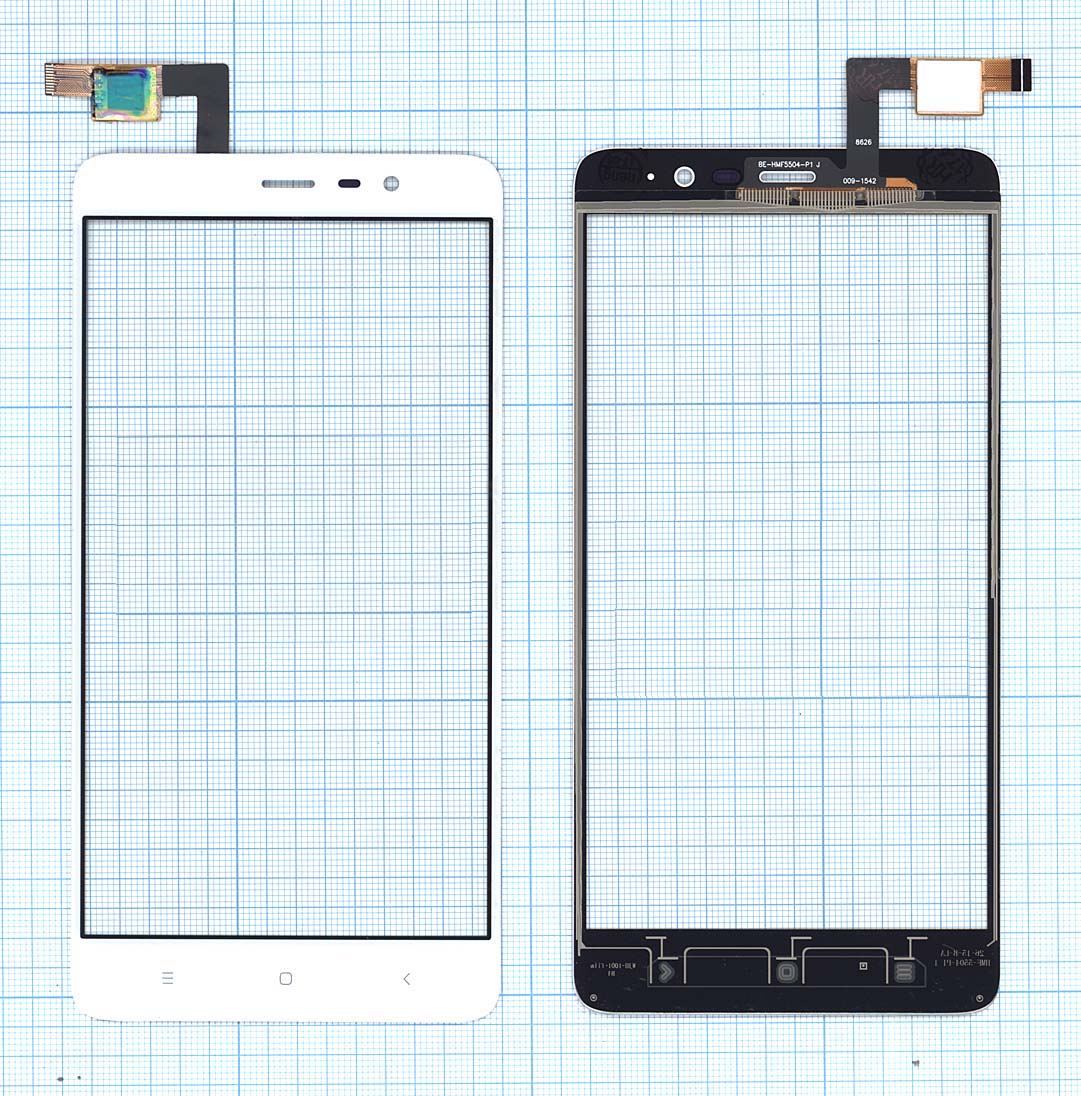 Сенсорное стекло (тачскрин) для Xiaomi Redmi Note 3/Note 3 Pro белое