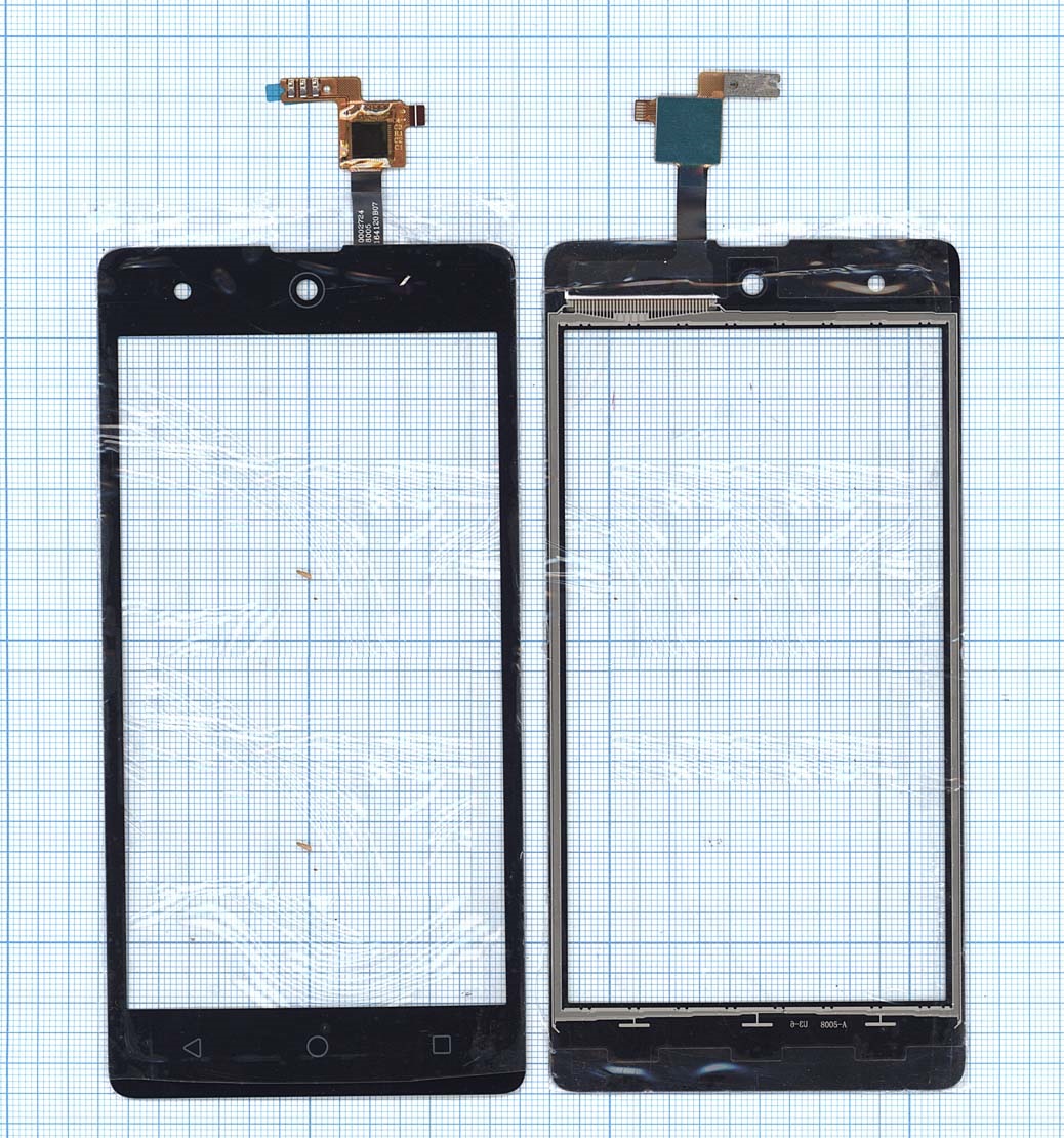 Сенсорное стекло (тачскрин) для Micromax Q349 Canvas Selfie 4 черное