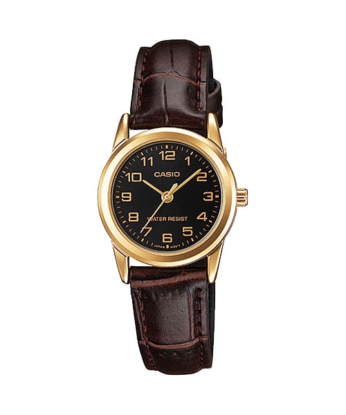 Наручные часы женские Casio LTP-V001GL-1B коричневые