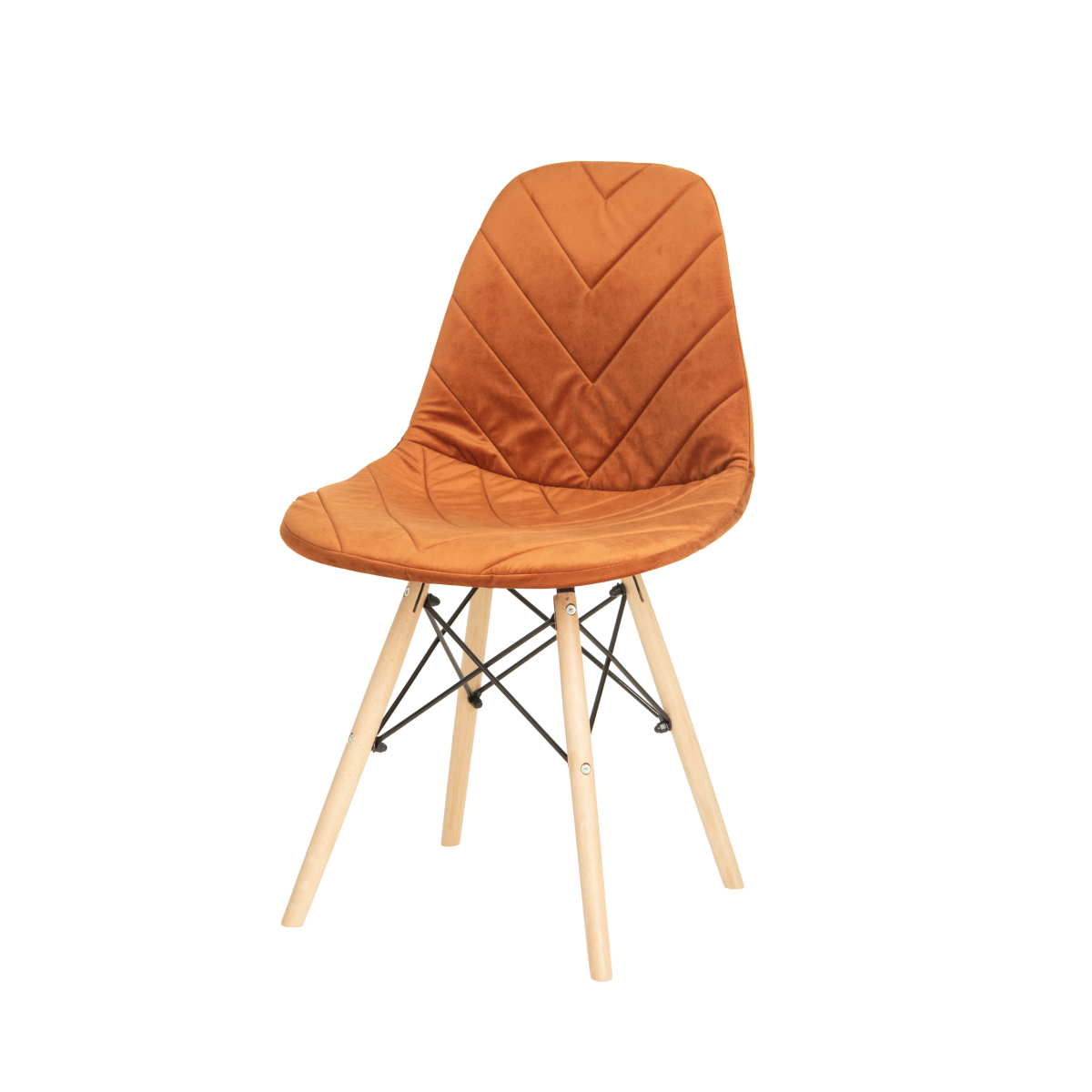 Чехол для стула в стиле Eames LuxAlto 11485, Велюр Терракотовый, 4 шт.