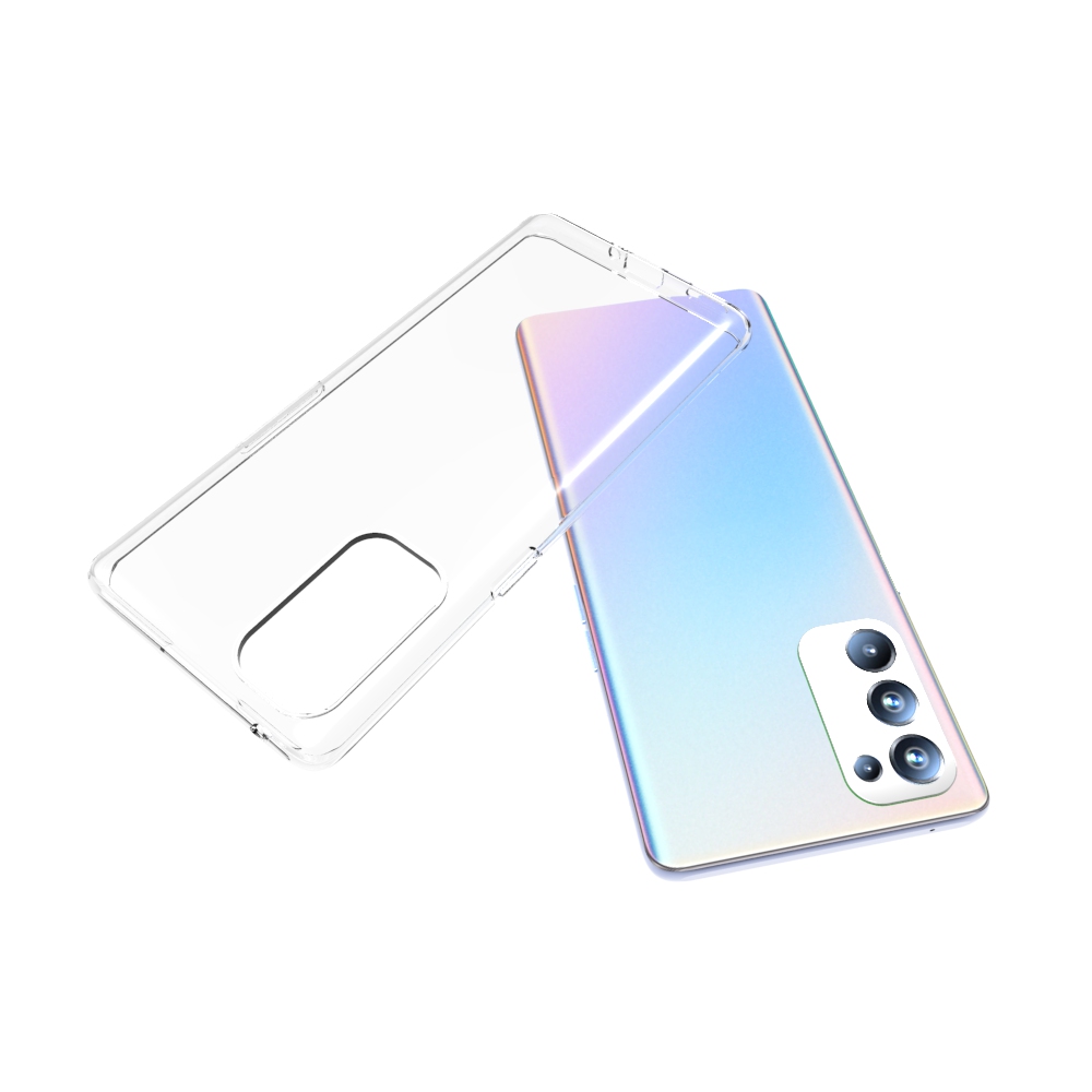 Силиконовый чехол Jack Case для OppoReno 5 Pro+ прозрачный