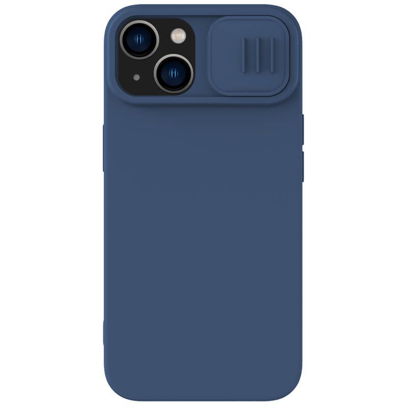 Чехол Nillkin CamShield Silky Silicone Case для iPhone 14 Plus (темно-синий)