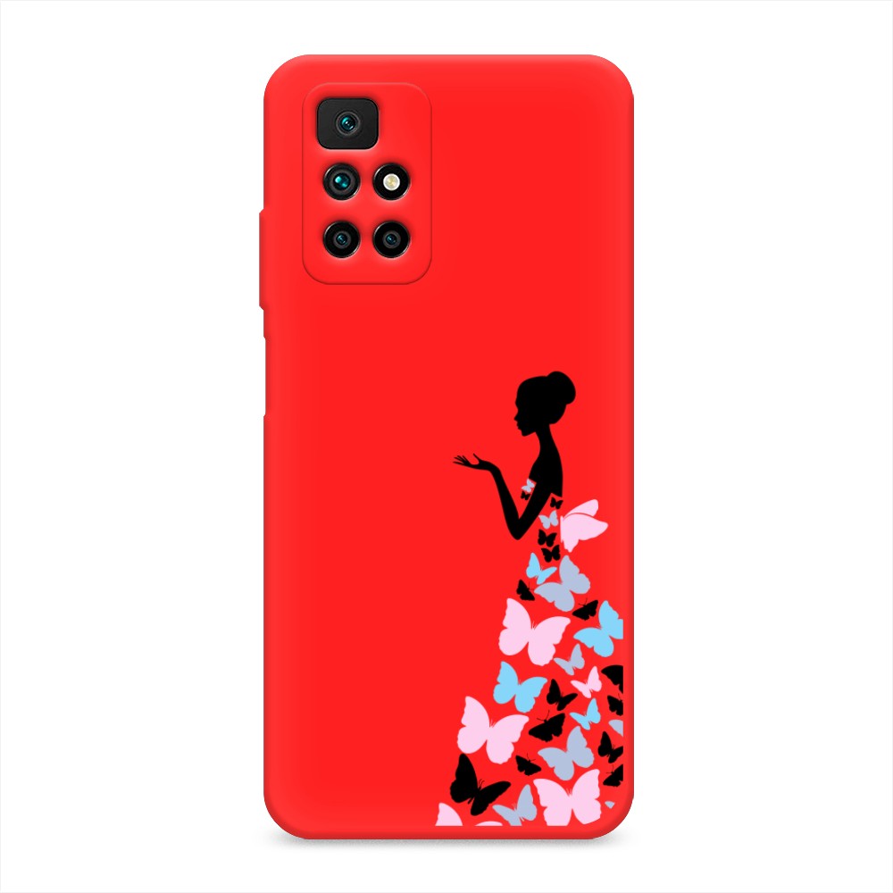 Чехол Awog на Xiaomi Redmi Note 11 4G China "Платье из бабочек"