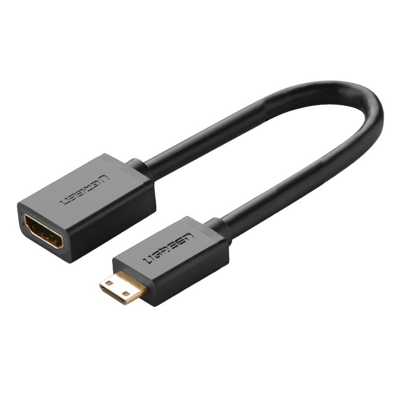 Кабель uGreen mini HDMI - HDMI вилка-розетка 0.2м (20137_)