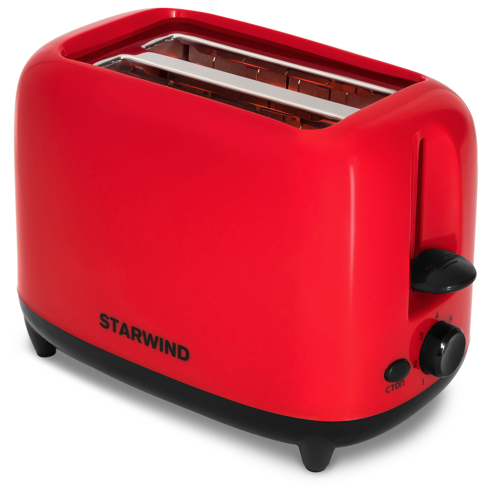 Тостер STARWIND ST7003 красный, черный
