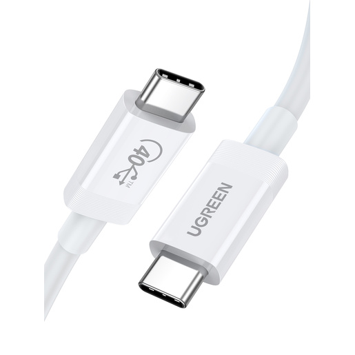 Кабель uGreen US506 (40113) USB4 Charging Cable 0.8m 40Gbps 0,8 м белый
