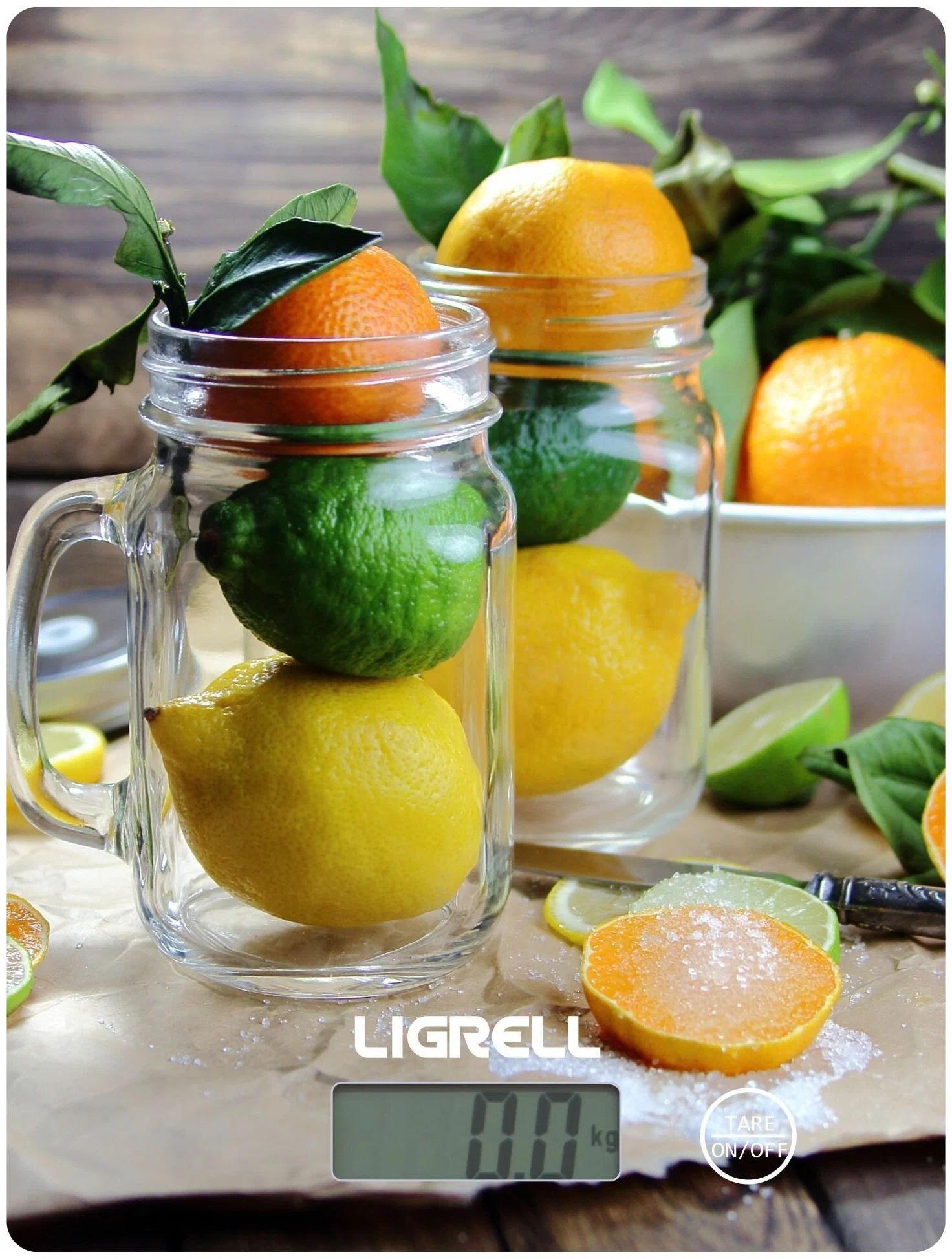 Весы кухонные LIGRELL LKS-521D лимоны разноцветные