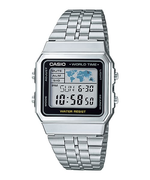 Наручные часы мужские Casio A-500WA-1D серебристые