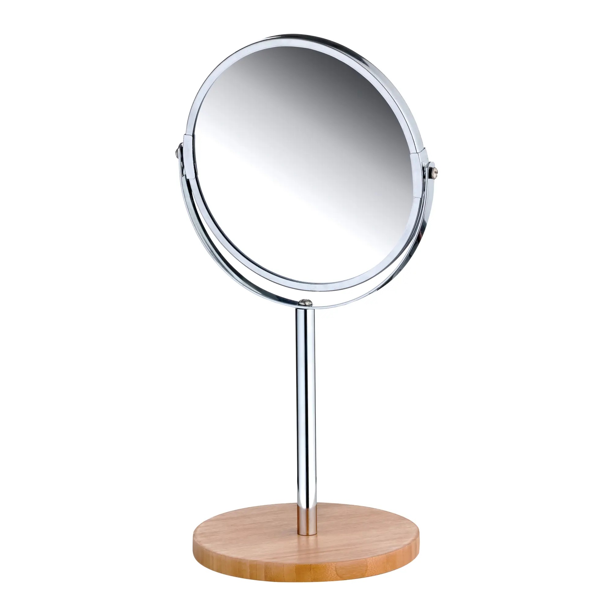 Косметическое зеркало настольное Axentia Bonja 17 см, серебристый
