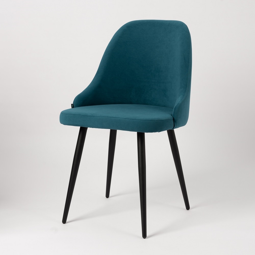 Мягкий стул Raivola Furniture Гент бирюзовый велюр 2 штуки