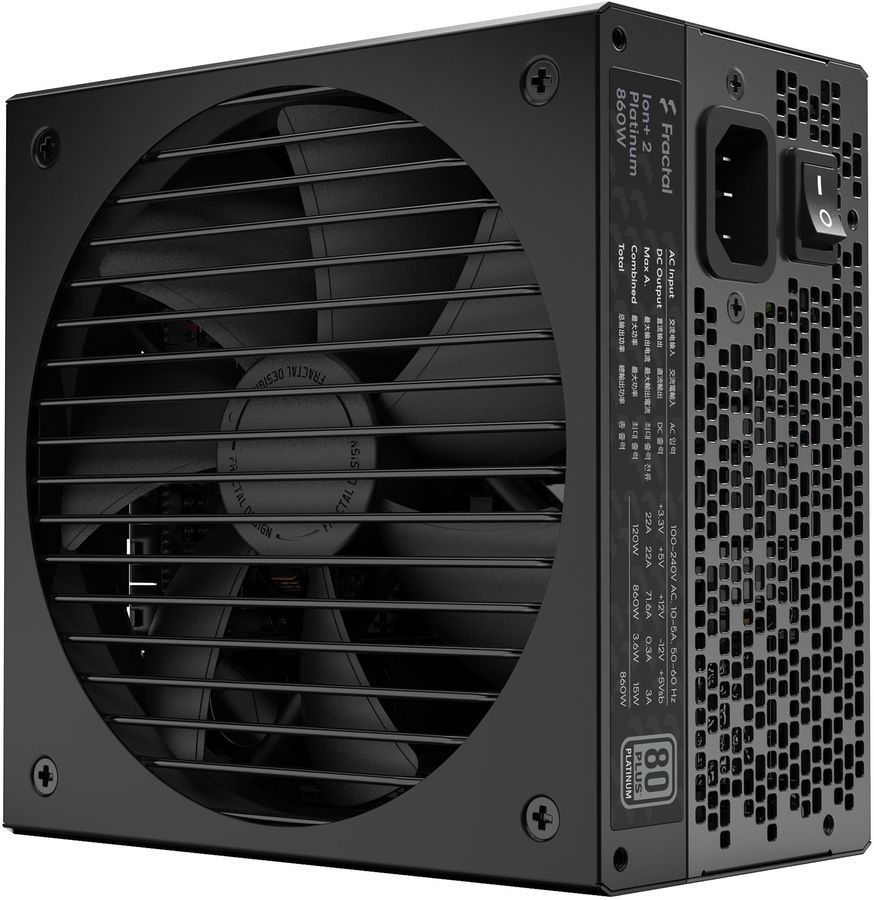 Блок питания Fractal Design ION+ 2 Platinum 860 860W (FD-P-IA2P-860-EU)