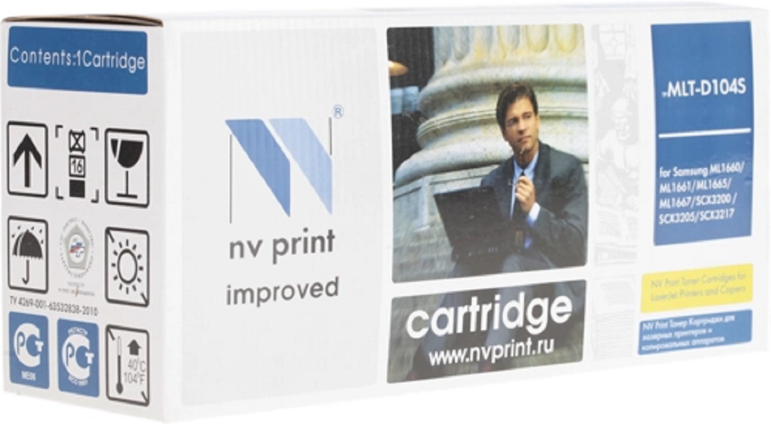 Тонер-картридж для лазерного принтера NV Print NV-MLTD104S-SET2  черный