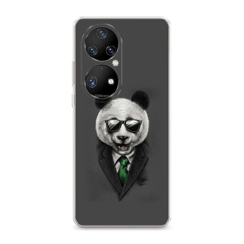 Чехол Awog  на Huawei P50 Pro "Деловая панда"