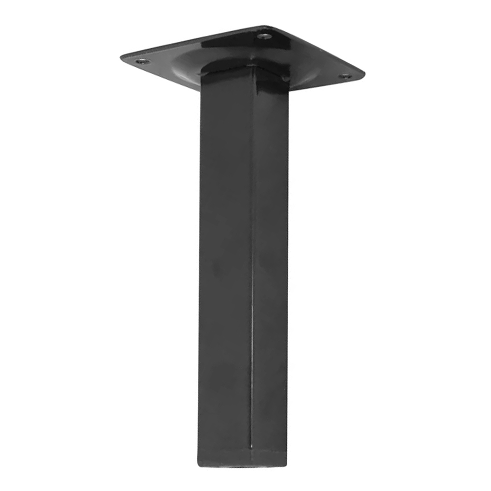 Нога для стола квадратная h200х25х25 мм черная
