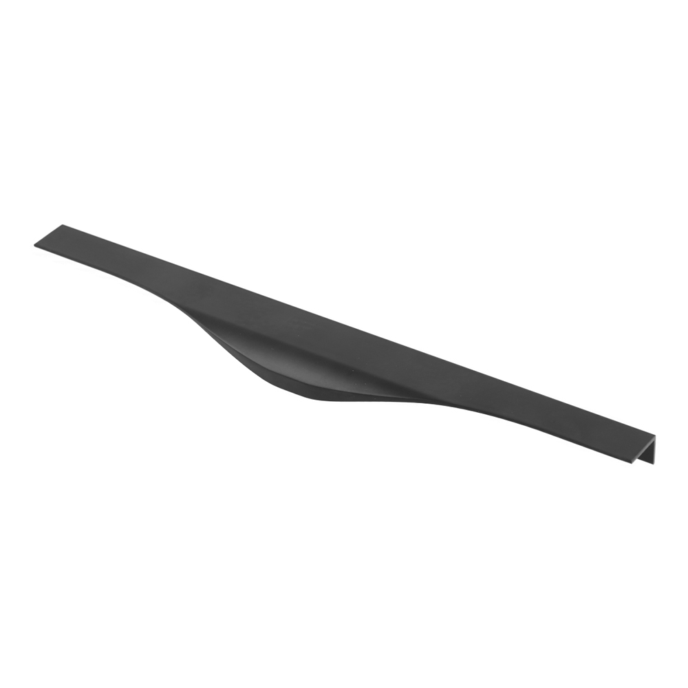 Торцевая мебельная ручка PICADO C=256 мм черная матовая