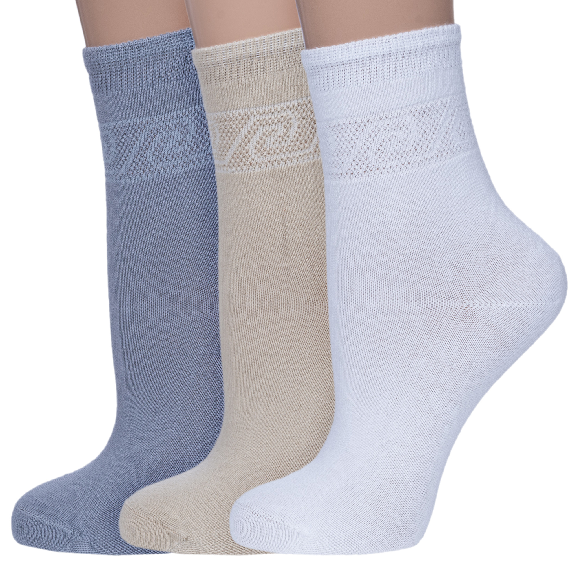 Комплект носков женских НАШЕ 3-422С1 разноцветных 27