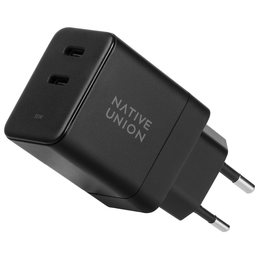 Сетевое Зарядное Устройство Native Union Fast-Pd35-Blk-Eu Type-C 2Xusb Type-C 5 А Черный