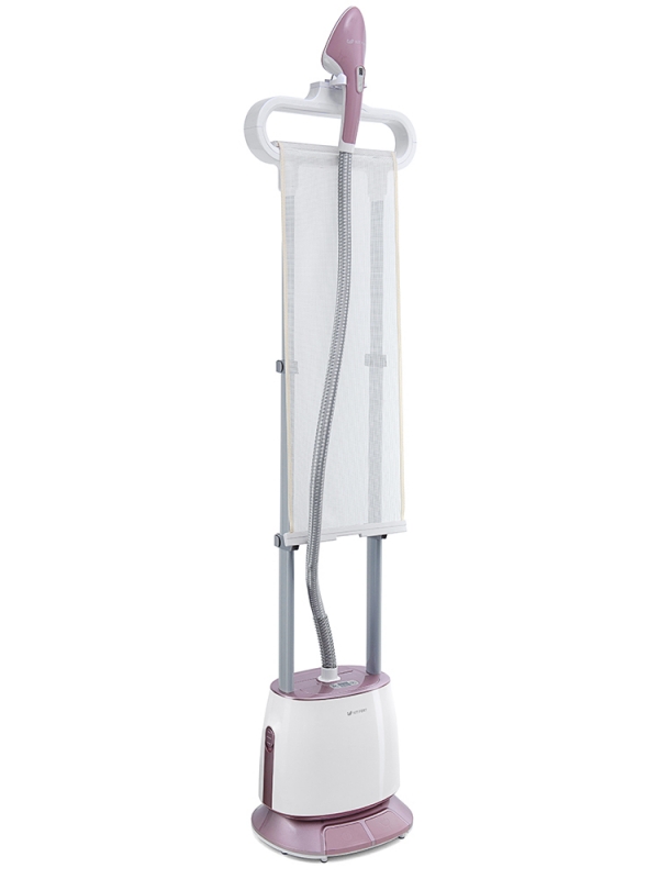 Вертикальный отпариватель Kitfort КТ-919 1.5 л белый, розовый