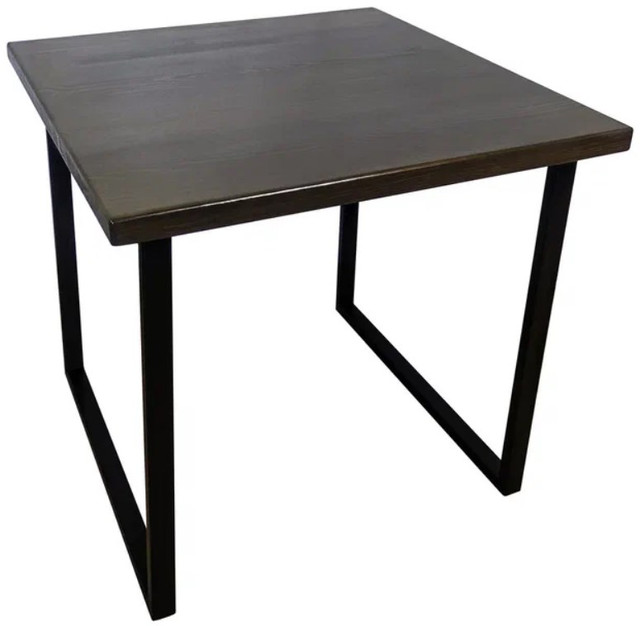 Стол кухонный Solarius Loft квадратный из массива сосны, 60x60х75 см, цвет венге