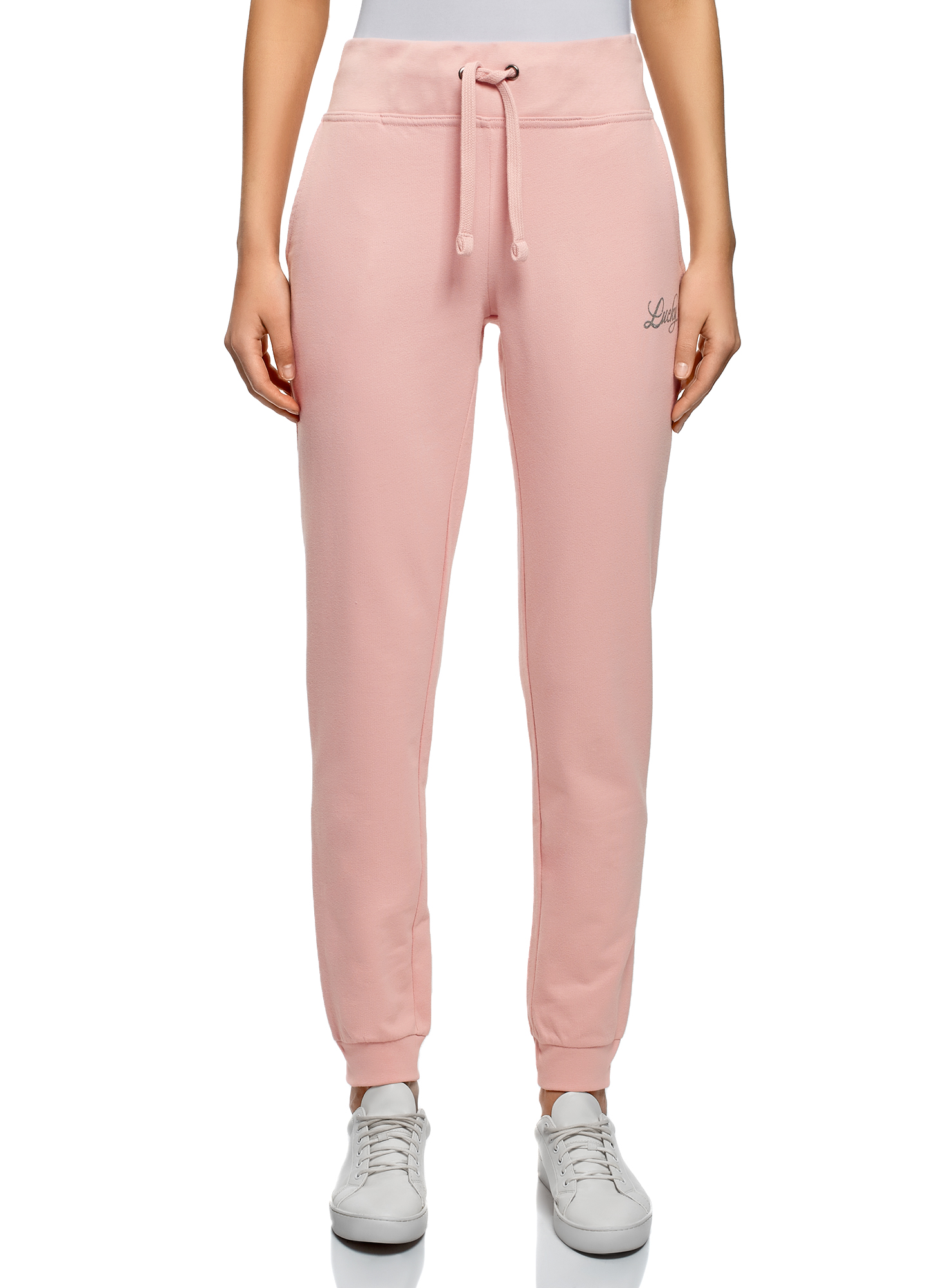 Спортивные брюки женские oodji 16700030-20 розовые XS