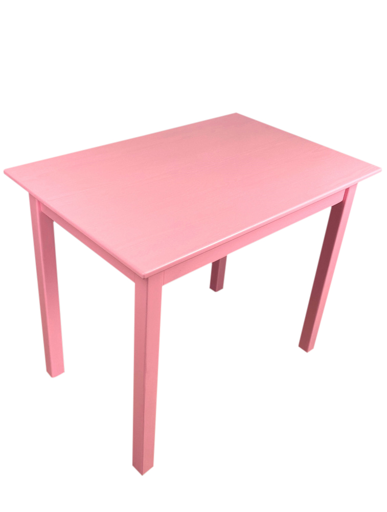 Стол кухонный Solarius Классика прямоугольный из массива сосны, 110х60х75 см, розовый