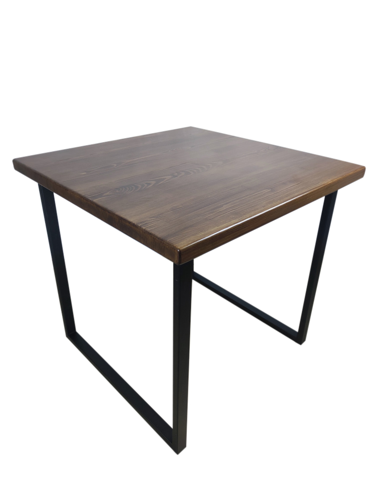 Стол кухонный Solarius Loft из массива сосны, квадратный, 60х60х75 см, цвет темный дуб