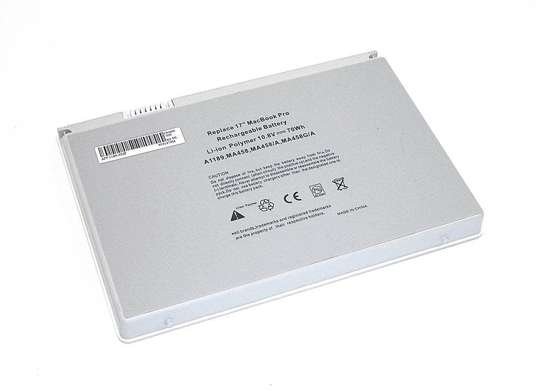Аккумулятор для ноутбука Apple MacBook 1189 10.8V 70Wh OEM Silver