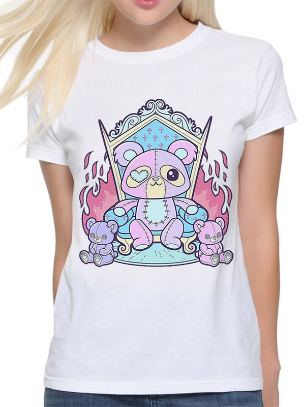 Футболка женская DreamShirts Studio Игрушечный Медведь / Медведи / с медведем белая XL
