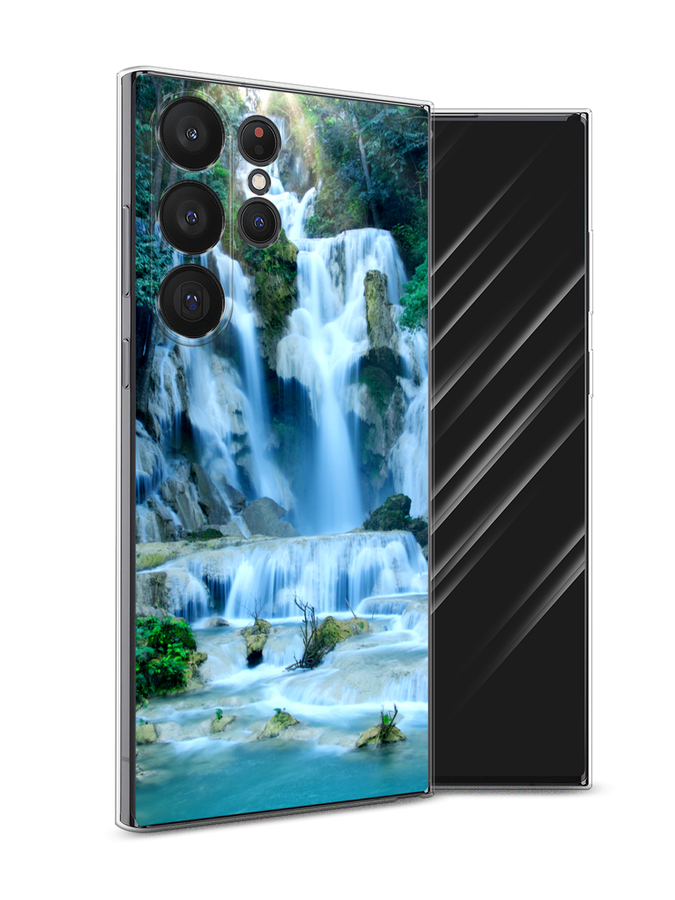 Чехол Awog на Samsung Galaxy S23 Ultra 5G "Водопад 8"