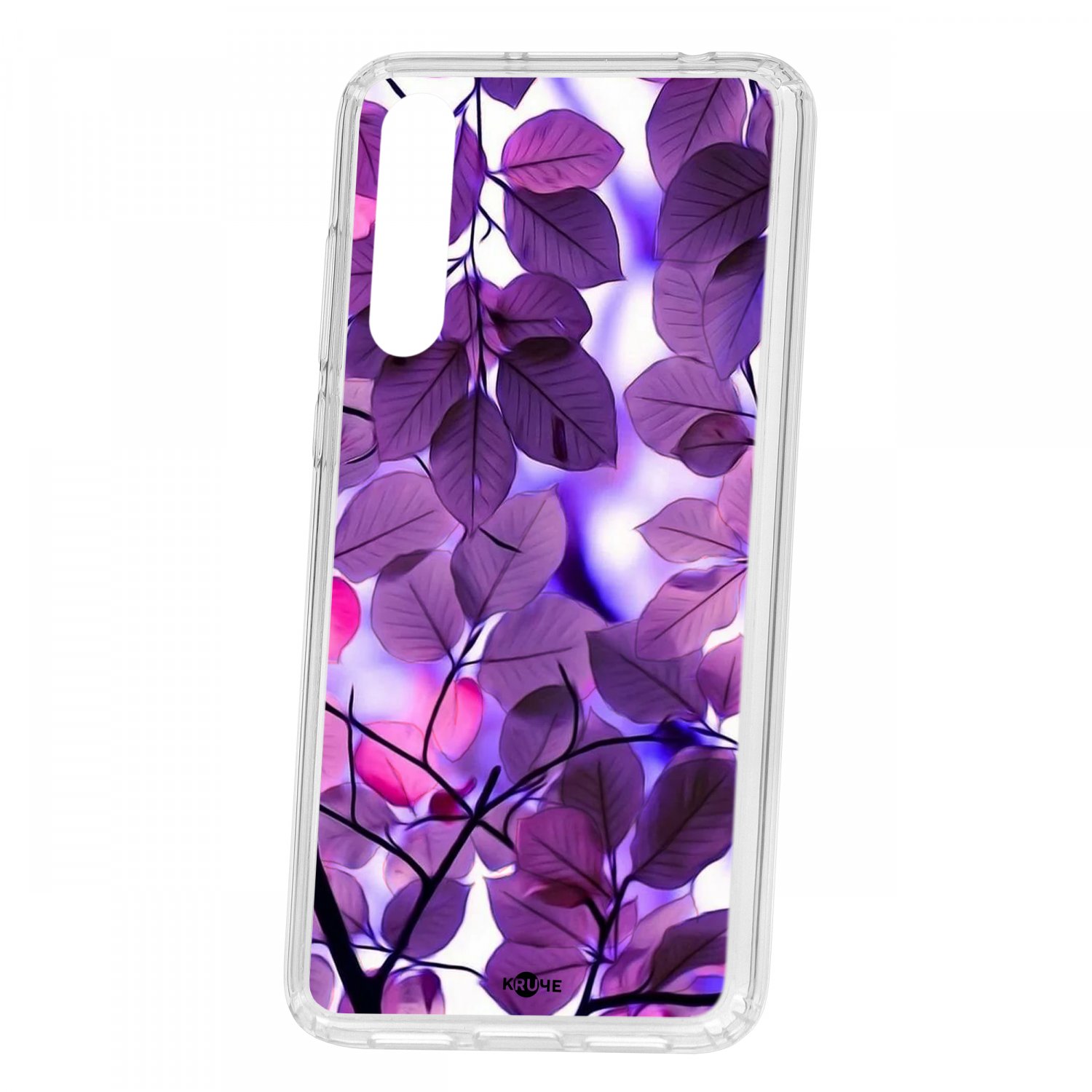 Чехол для Huawei P20 Pro (Plus) КRUЧЕ Print Purple leaves