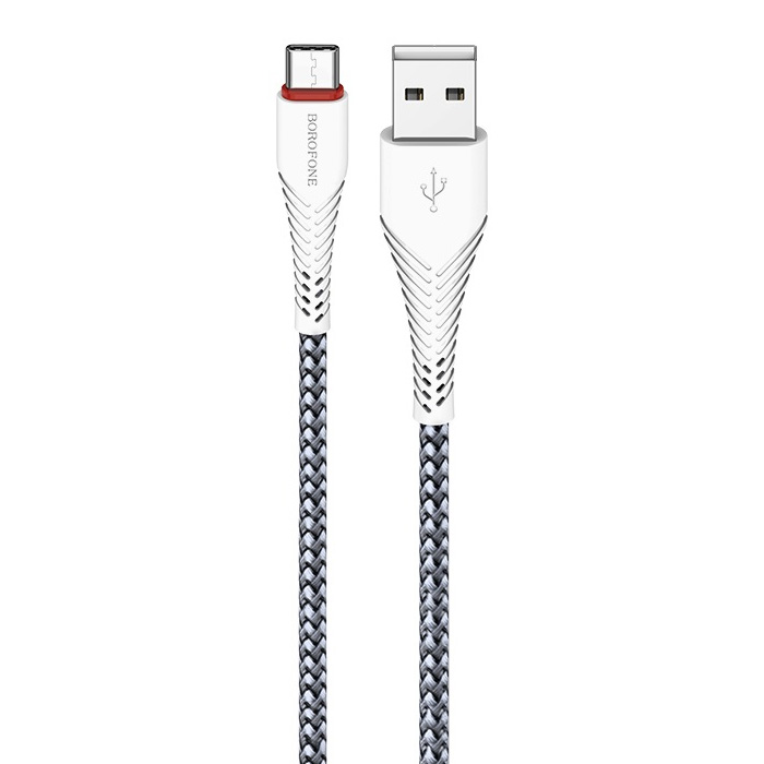 Кабель USB 2.0 A (m) - USB Type-C (m) 1м Borofone BX25 Powerful - Белый