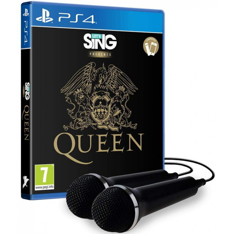Игра Let's Sing: Queen. Double Mic Bundle (Игра + 2 Микрофона) (PS4)