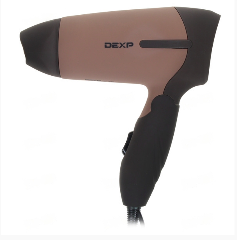 Фен DEXP BA-200 1000 Вт коричневый
