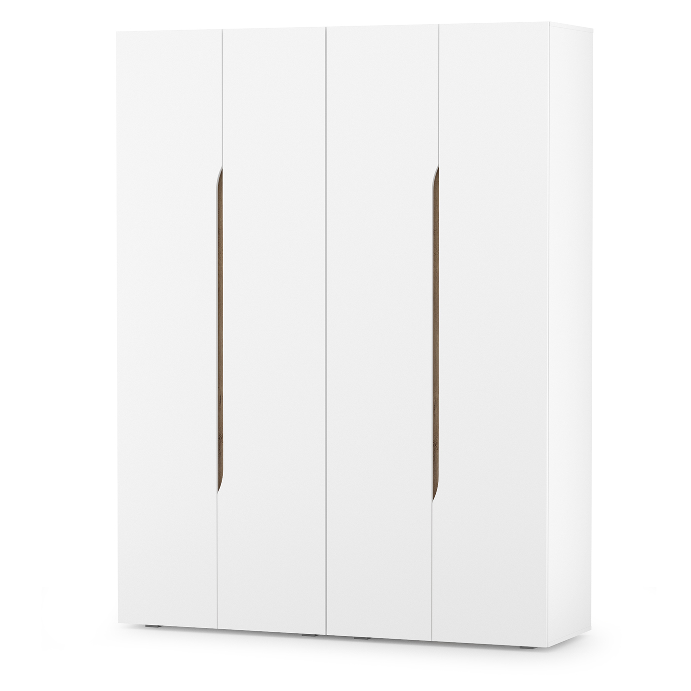 Два шкафа двустворчатых Mobi Муссон белый/дуб эндгрейн элегантный, 215х52,3х229,8 см