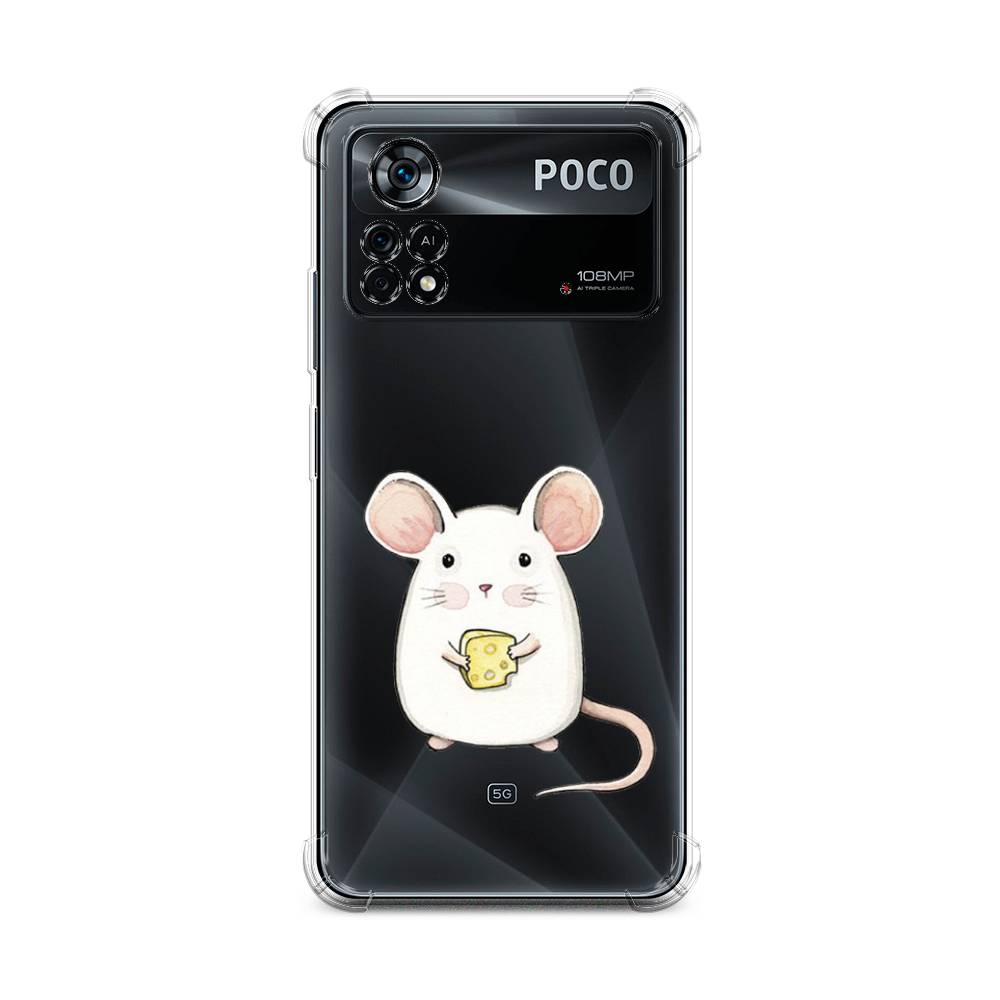 Чехол Awog  на Poco X4 Pro 5G / Сяоми Поко X4 Про 5G "Мышка"