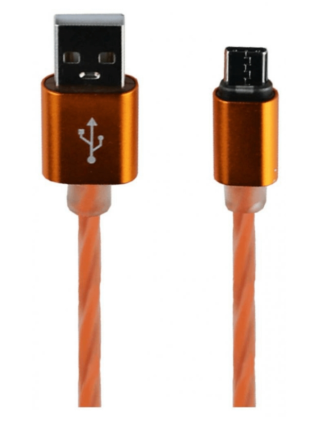 Кабель Liberty Project USB Tyre-C косичка Orange 1 м