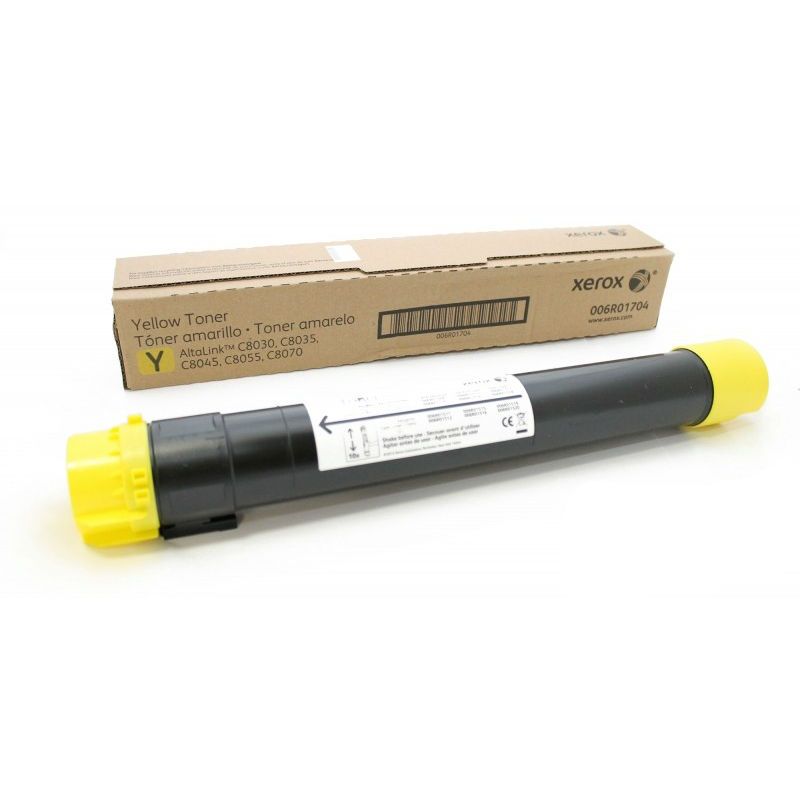 Картридж для лазерного принтера Xerox 006R01704, желтый, оригинал