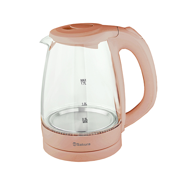 Чайник электрический SAKURA SA-2733 1.7 л розовый