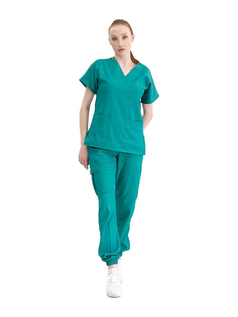Костюм медицинский женский Cizgimedikal Uniforma JL100 зеленый XL