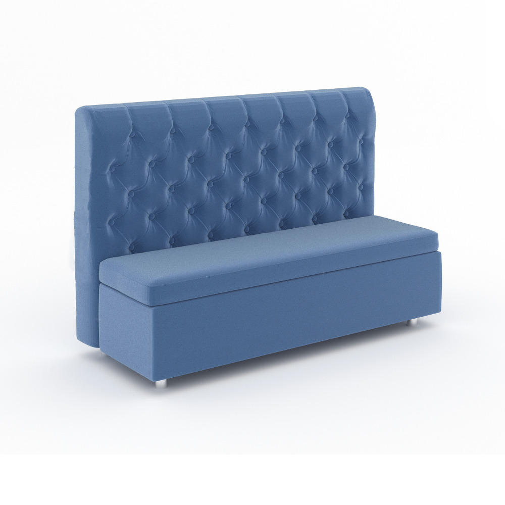 Прямой диван Фокус Версаль 140х67х106 см светло-синий