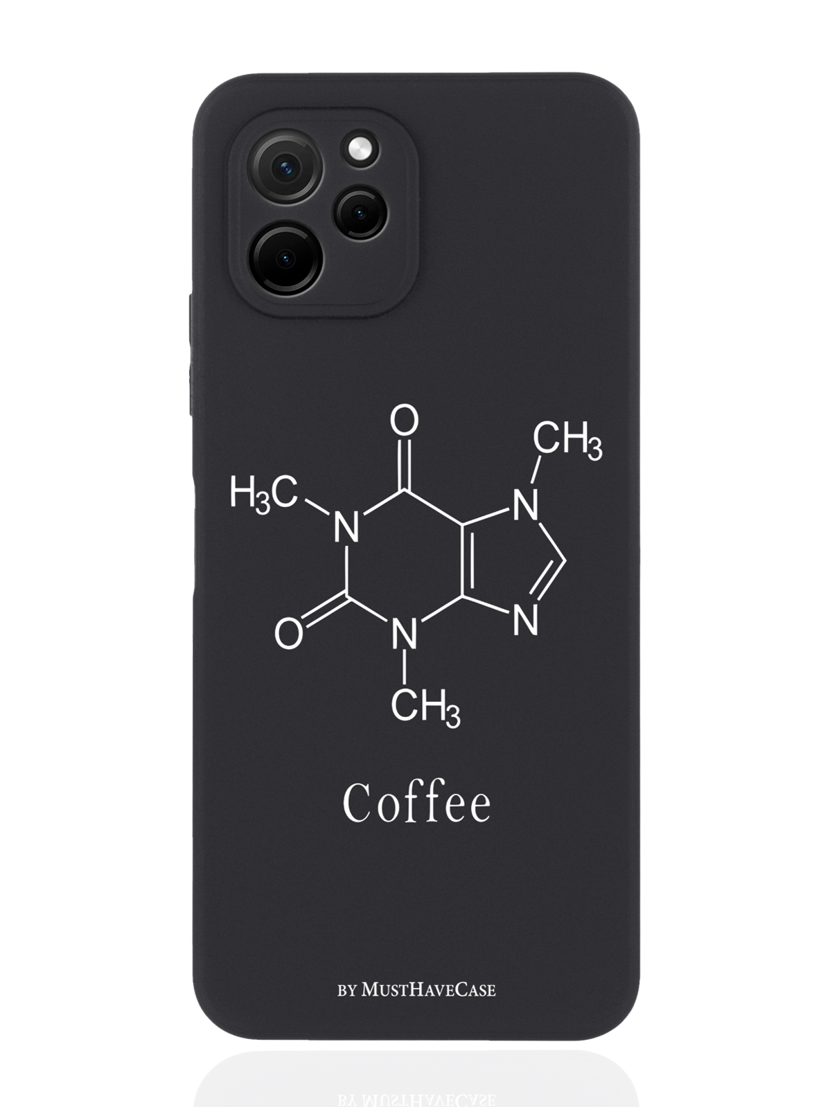 Чехол MustHaveCase для Huawei Nova Y61 Молекула кофе черный