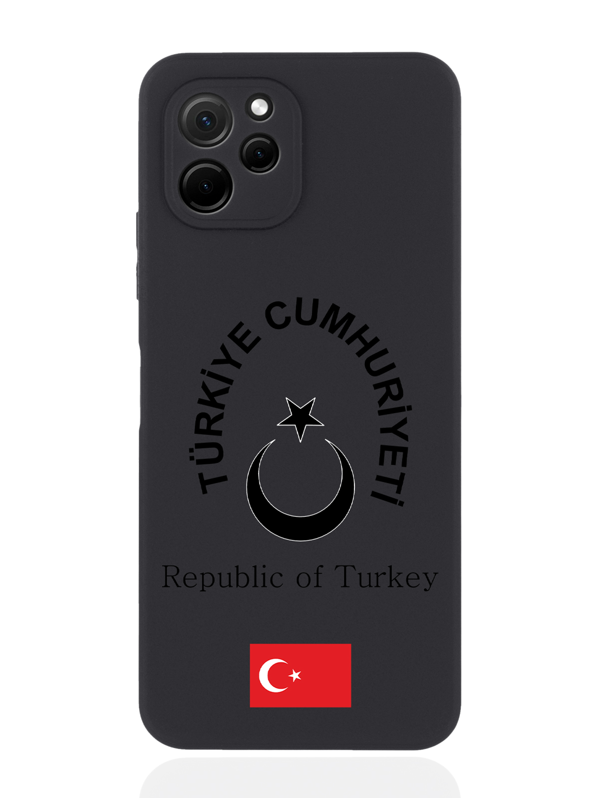 Чехол SignumCase для Huawei Nova Y61 Черный лаковый Герб Турции черный