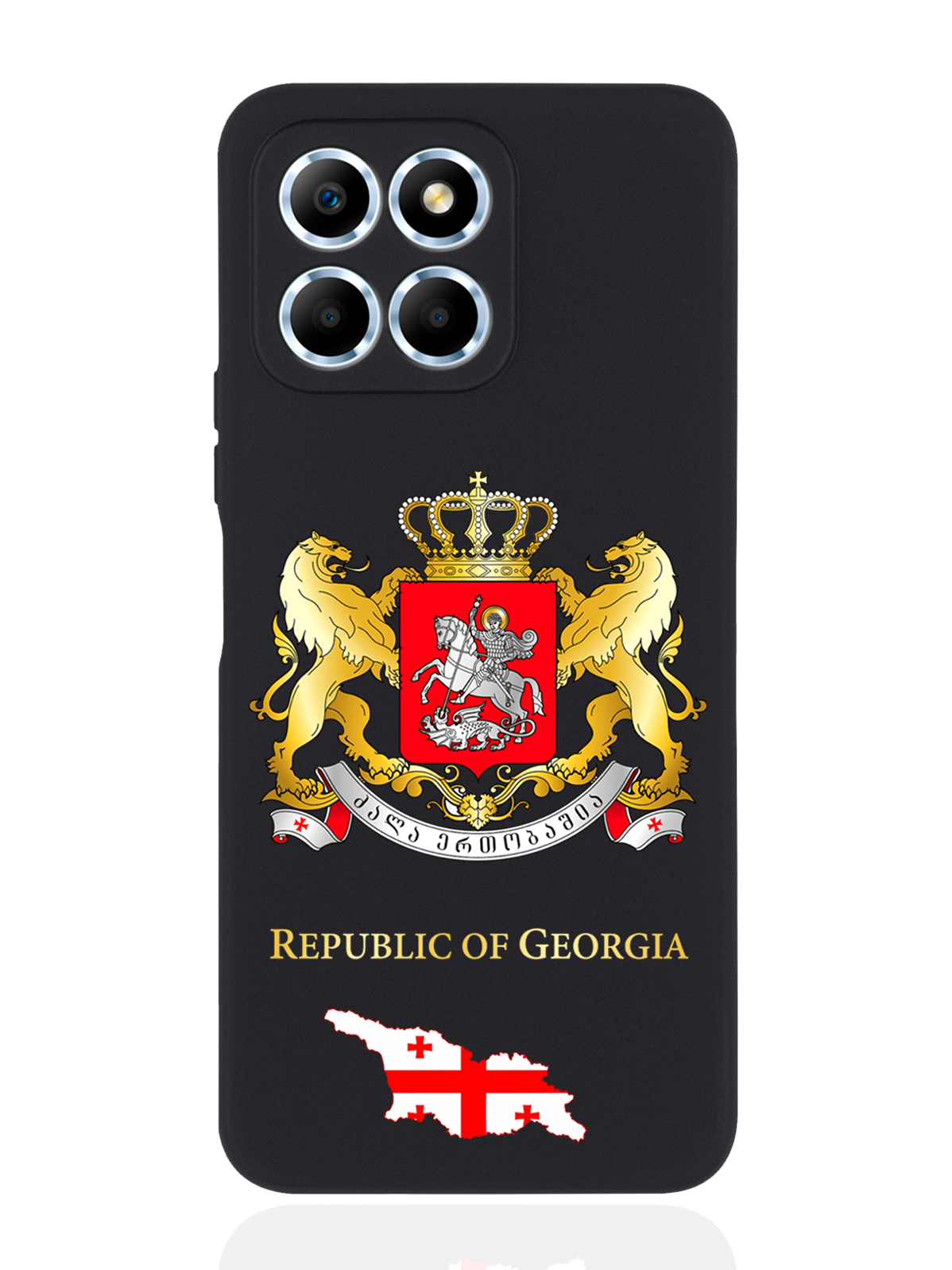 Чехол SignumCase для Honor X6 Герб Грузии черный
