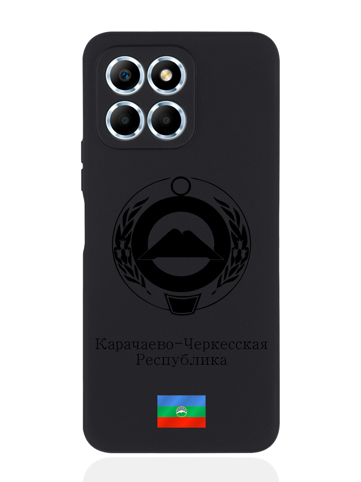 Чехол SignumCase для Honor X6 Черный лаковый Герб Карачаево-Черкесской Республики черный