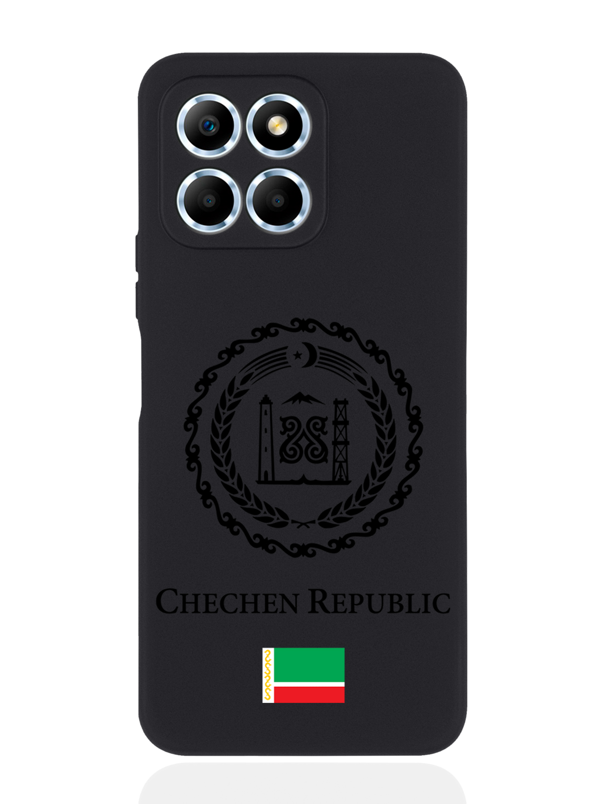 Чехол SignumCase для Honor X6 Черный лаковый Герб Чечни черный