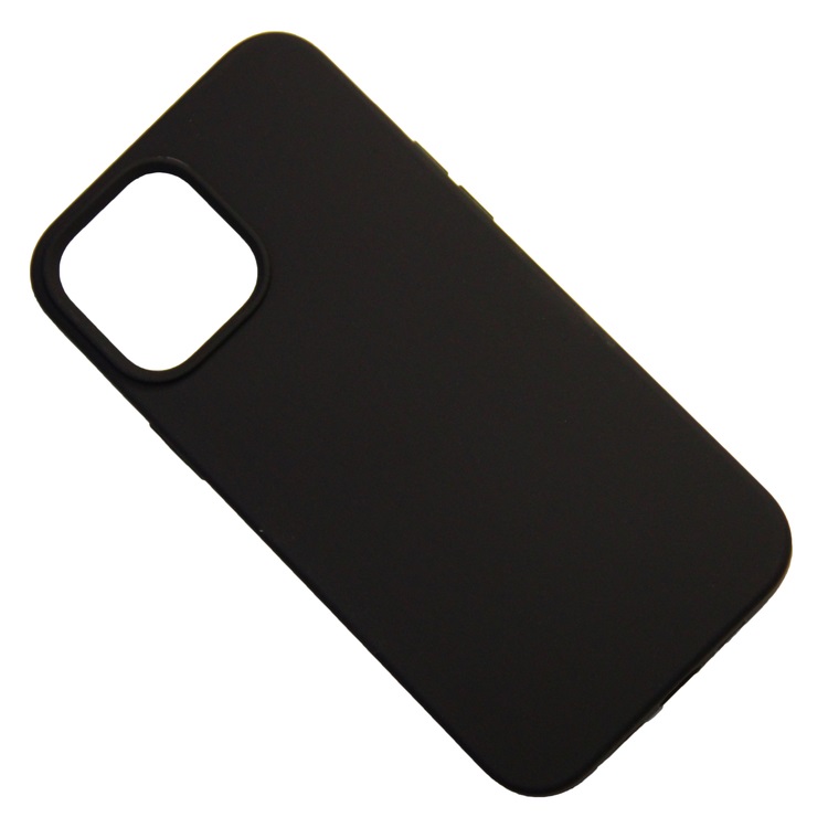 Чехол для iPhone 13 Pro Max силиконовый Soft Touch <черный> (премиум)