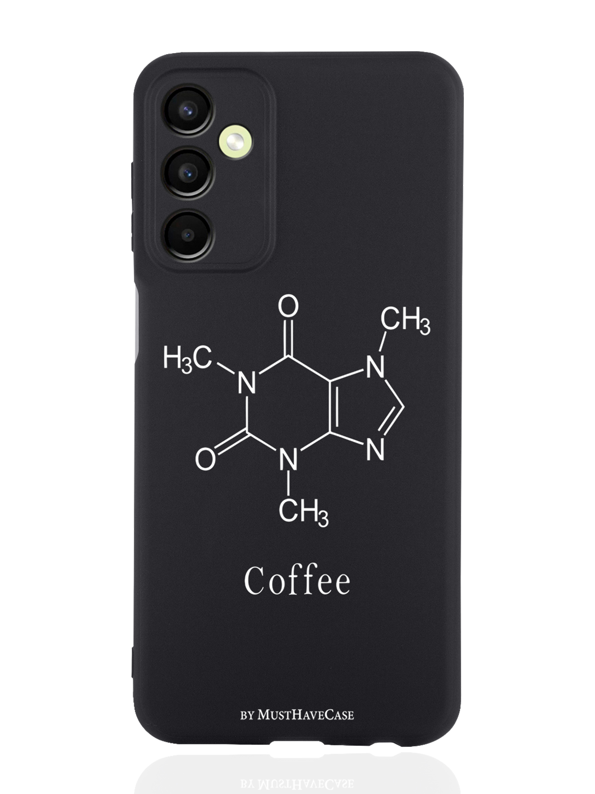 Чехол MustHaveCase для Samsung Galaxy A24 Молекула кофе черный