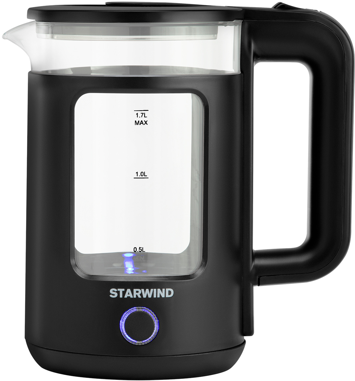 Чайник электрический StarWind SKG1053, 1800Вт, черный